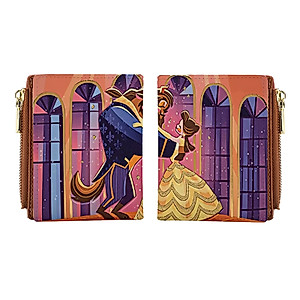 KBVWHW Cartoon Animation Faux Leather Wallet |Beauty and The Beast Wallet | TV Movie Lover Gifts Birthday Graduation Inspirational Gifts for Daughter Girls (beauty 2)