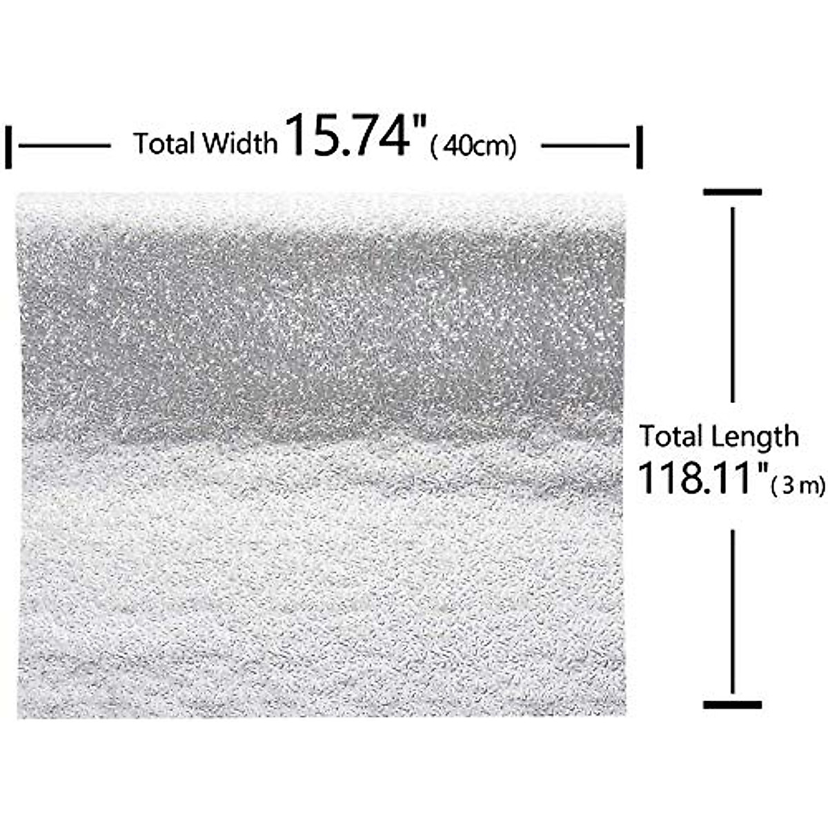 N&A Kitchen PVC Self-Adhesive Wallpaper, Oil-Proof Foil Wall Sticker, Stove Countertop Waterproof High Temperature Resistant Stickers, Cabinet Aluminum Drawer Sticker（15.74×118.11inches）