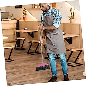 TOGEVAL Stainless Steel Pink Household Floor Clean Broom Broom Wiper Outside Plastic