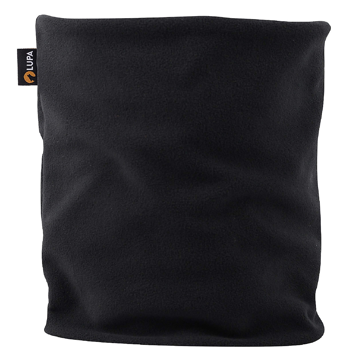 Lupa Handmade Unisex Double-Layer Micro Fleece Neck Warmer - Neck Gaiters for Men - Winter Neck Warmer for Women (Black)