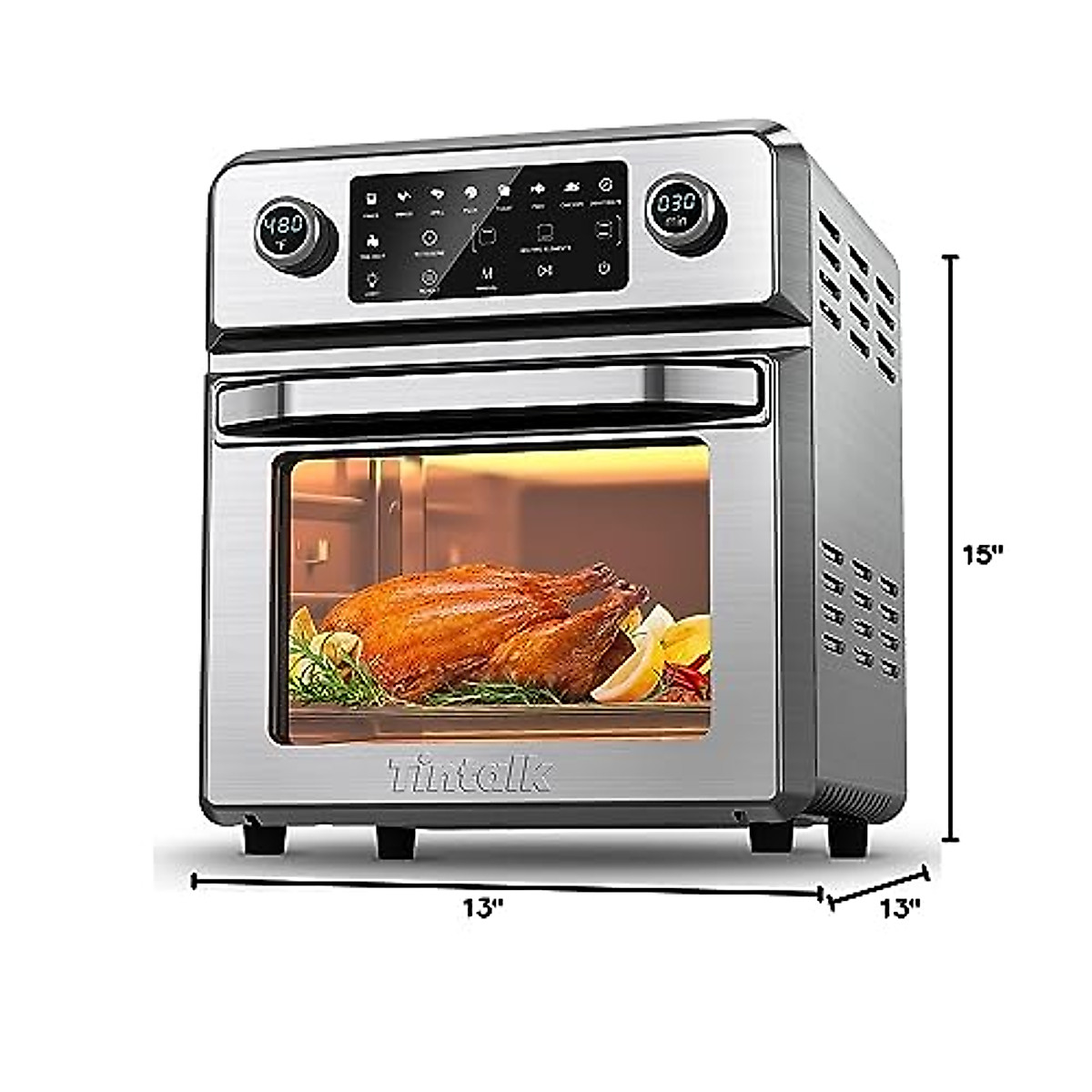 Air Fryer Oven Combo 10-in-1: Airfryer Toaster Oven Combo - 1700W Large Airfryer Convection Oven Countertop Combo with Rotisserie | Dehydrator, 16 Quart (AF520T-16Q)