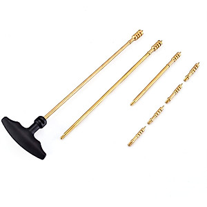 Handgun Rifle Cleaning Kit .22, 30, 243, 280, 40, 45, 357/9mm/.38 Multi-Caliber Bore Brushes Brass Jags Boosteady