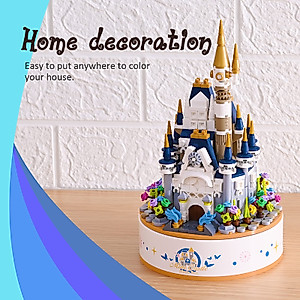 Nifeliz Castle Music Box Building Block Set. Construction Set to Build, Assembly Toy for Teens and Adult, Makes a Great Gift for People who Like Castle. New 2023 (617 PCS)