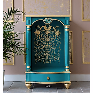 Prima Marketing Re-Design Gold Foil Kacha Decor Transfers-Manor Swirls RE665616