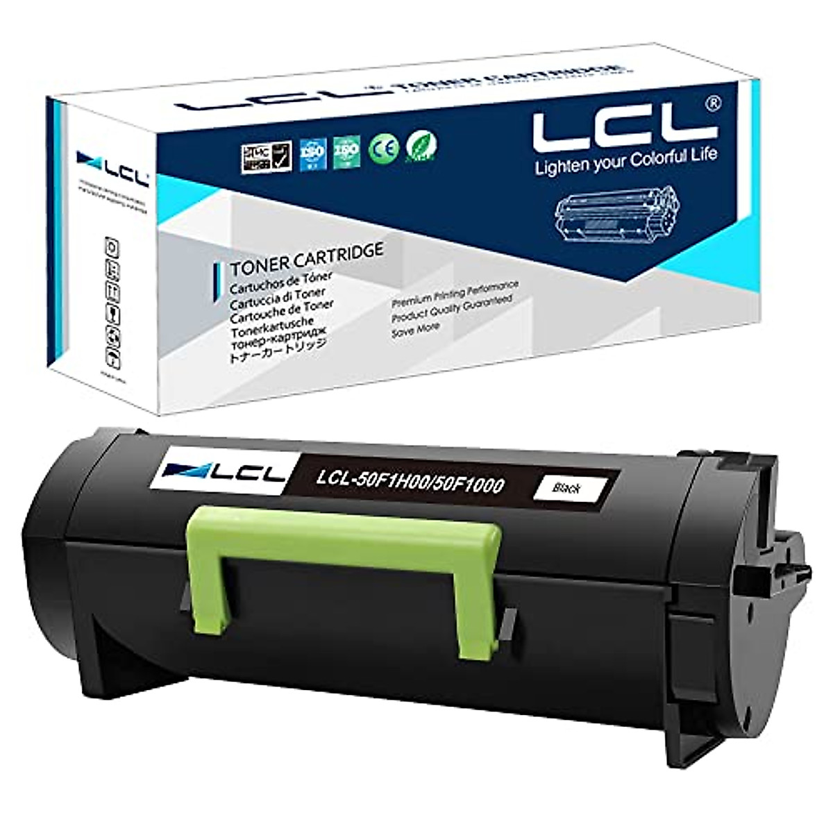 LCL Compatible Toner Cartridge Replacement for Lexmark 50F0HA0 500HA 50F1H00 501H 5K MS310 MS310d MS310dn MS312 MS312DN MS315 MS315dn MS410 MS410d MS410dn (1-Pack Black)