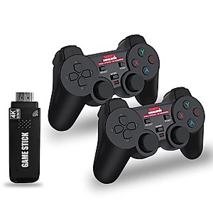 EASEGMER Retro Game Console Built-in 5,000 HDMI Video Games - 2.4G Wireless Video Handheld Games Controller with 32GB, 4K Game Stick Emulator Console Support 2 Players Games, Best Gift For Kids & Men
