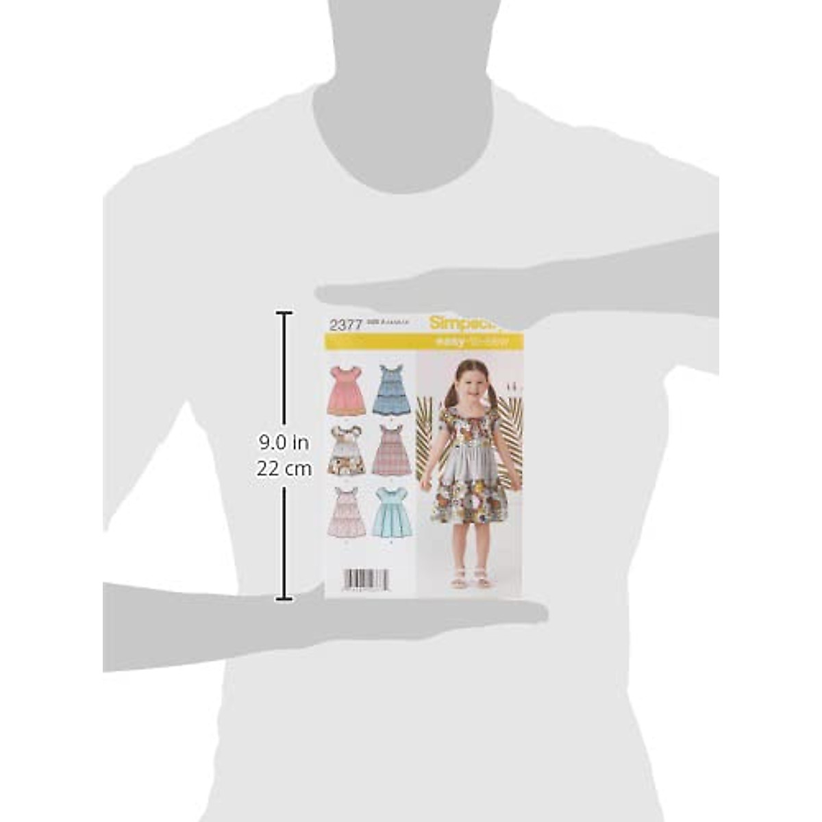 Simplicity Learn To Sew Patterned Girl's Dress Sewing Pattern Template, Sizes 3-8