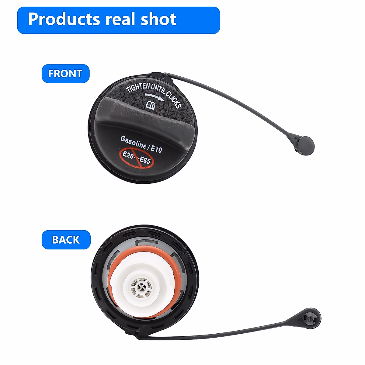 FC1079 Gas Cap Replacement for 2004-2009 F150 Fuel Cap Replacment Compatible with 2009-2021 F250 F350, 2008-2013 Mustang, 2006-2009 Fusion Replace F1080 Automotive Replacement Fuel Tank Caps