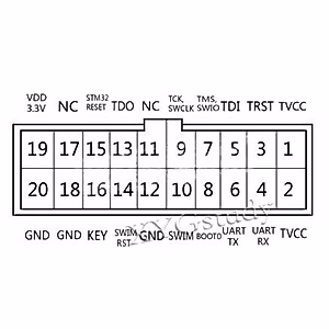 ST-LINK/V2(CN Version) ST MCU Microcontroller STM8 STM32 JTAG SWD SWIM In-circuit Debugger Programmer Emulator @XYGStudy