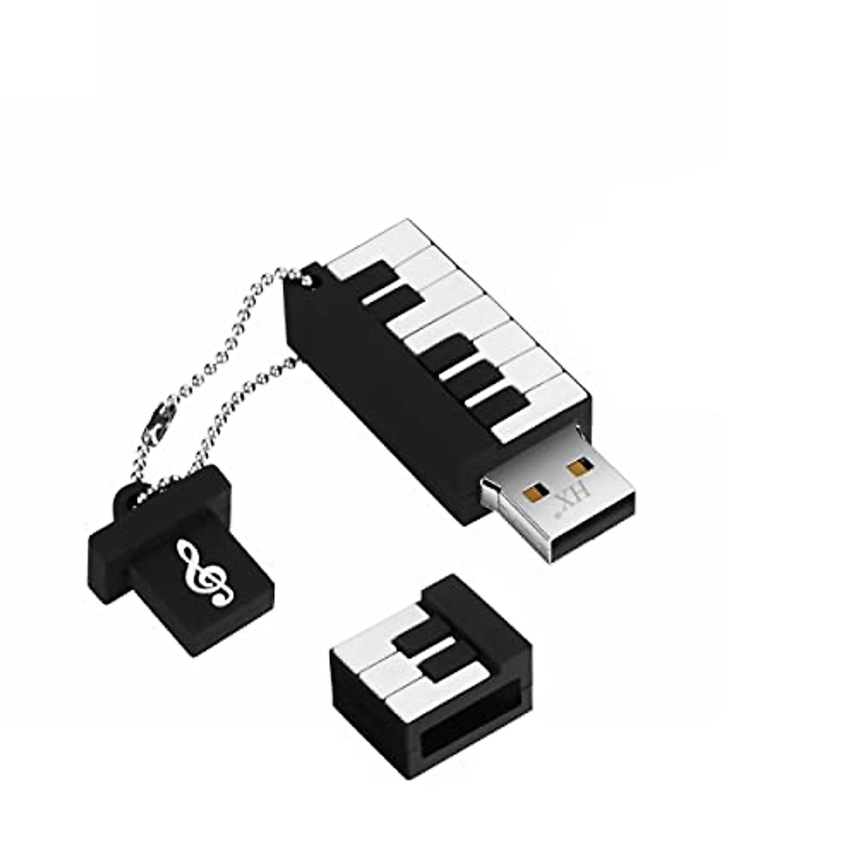 USB Flash Drives , 32GB / 64GB Silicone Waterproof USB 2.0 USB Memory Stick Pen Drive U Disk Jump Drive Data Storage Pendrive Thumb Drives (64GB, Cute Piano)