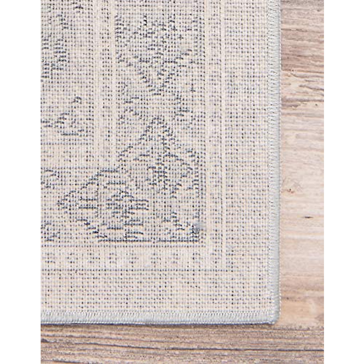 Unique Loom Chateau Collection Victorian, Textured, Vintage, Traditional, Distressed Area Rug, 10 ft x 14 ft (5 in), Navy Blue/Ivory