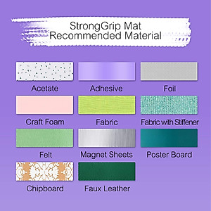 Monicut Cutting Mat for Cricut Maker/Explore Air 2/Air/One(Lightgrip/Standardgrip/Stronggrip, 3 Mats) 12"x12" Cricket Cutting Mats for Cricut Accessories