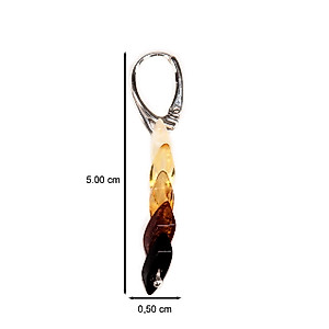 AMBERAGE Natural Baltic Amber Leverback Earrings