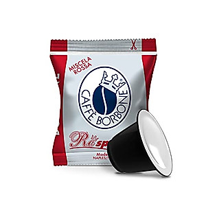 Caffe Borbone Compatible Nespresso 100 Espresso Pods Red Blend, NOT COMPATIBLE with Vertuo, Creamy Espresso with Deliciously Persistent Flavor, Roasted and Freshly Packaged in Italy