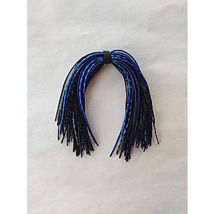 senlang 10 Bundles 50 Strands Fishing Silicone Skirts Spinnerbaits Buzzbaits Squid Rubber Line Jig Head Lures Replacement Fly Tying Material L7