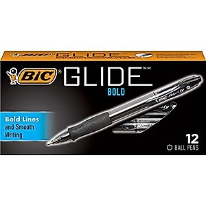 Velocity Ballpoint Retractable Pen, Black Ink, Bold, Dozen, Sold as 12 Each