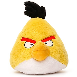 Mighty Mojo Angry Birds - Chuck - Yellow Bird - 9 Inch Collectible Plush Doll - Officially Licensed - Super Soft, Cuddly Doll for Kids and Adults - Original Series