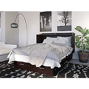 AFI Monroe Murphy Bed Chest with Charging Station, Queen, Espresso