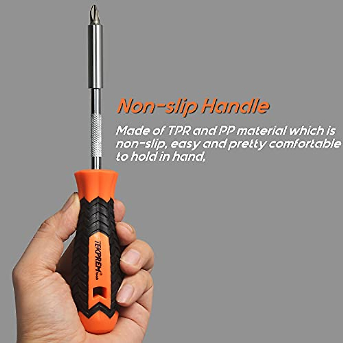 Torx Bit Set with 1/4 inch Magnetic Bit Driver,TEKPREM 12-Piece Security Torx Screwdriver Bit Set with 1 inch T5 T6 T7 T8 T9 T10 T15 T20 T25 T27 T30 T40 Tamper Resistant