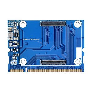 Expansion Board for Raspberry Pi Computer Module with Standard CM4 Socket to CM3 Adapter Interface Board Expansion Card Dual Video Output Replacement Base Board