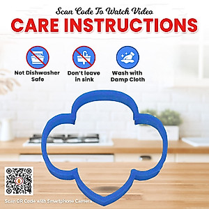 Trefoil Cookie Cutter 3.5 Inch - Hand Made in the USA