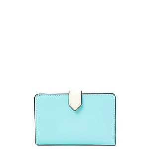 Kate Spade New York Staci Colorblock Medium Compact Bifold Wallet In Poolside