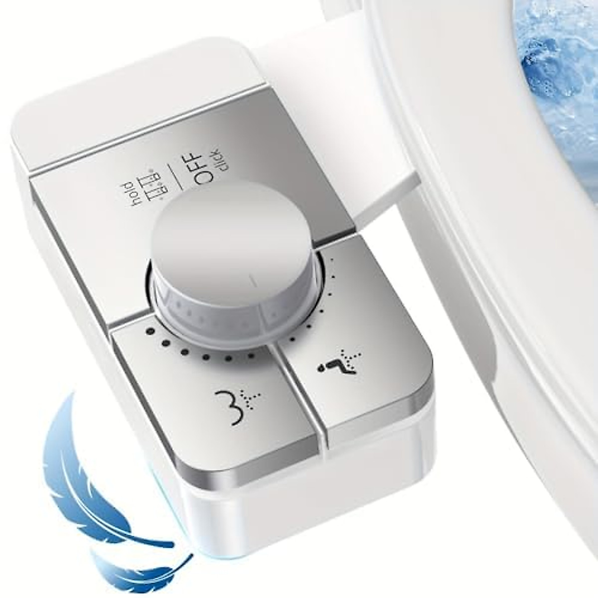 Generic Bidet Attachment for Toilet - Ultra-Slim Self Cleaning Fresh Cold Water Sprayer Bidets for Existing Toilets Seat with Dual Nozzle for Feminine and Posterior Wash, 24062212