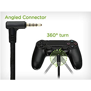 IOGEAR Kaliber NUKLEUS Gaming Headset - Xbox One S/Xbox One - PS4 - PC/Mac & Mobile Devices - 50mm Drivers - Built-in Volume Control - 3.5mm 4-Pole Stereo Plug - Includes Y Adapter for PCs - GHG601 , Black