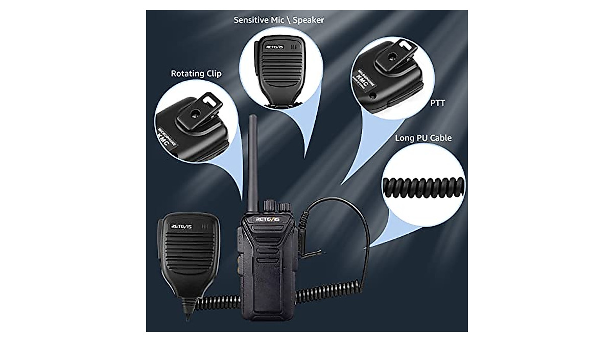 Retevis RT27 Walkie Talkies: Pro 2-Way Radios w/ Shoulder Mic