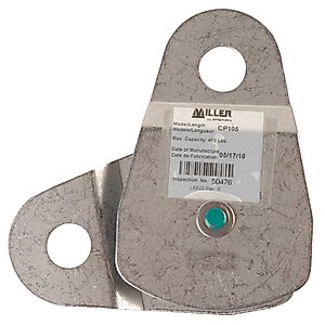 Honeywell Pulley Connector for self-retracting lifelines, Accommodates up to 1/4'' Rope or Cable CP105/