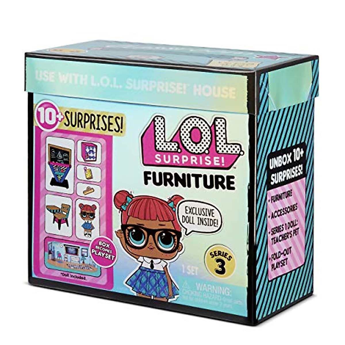 L.O.L. Surprise! Furniture Classroom with Teacher's Pet & 10+ Surprises