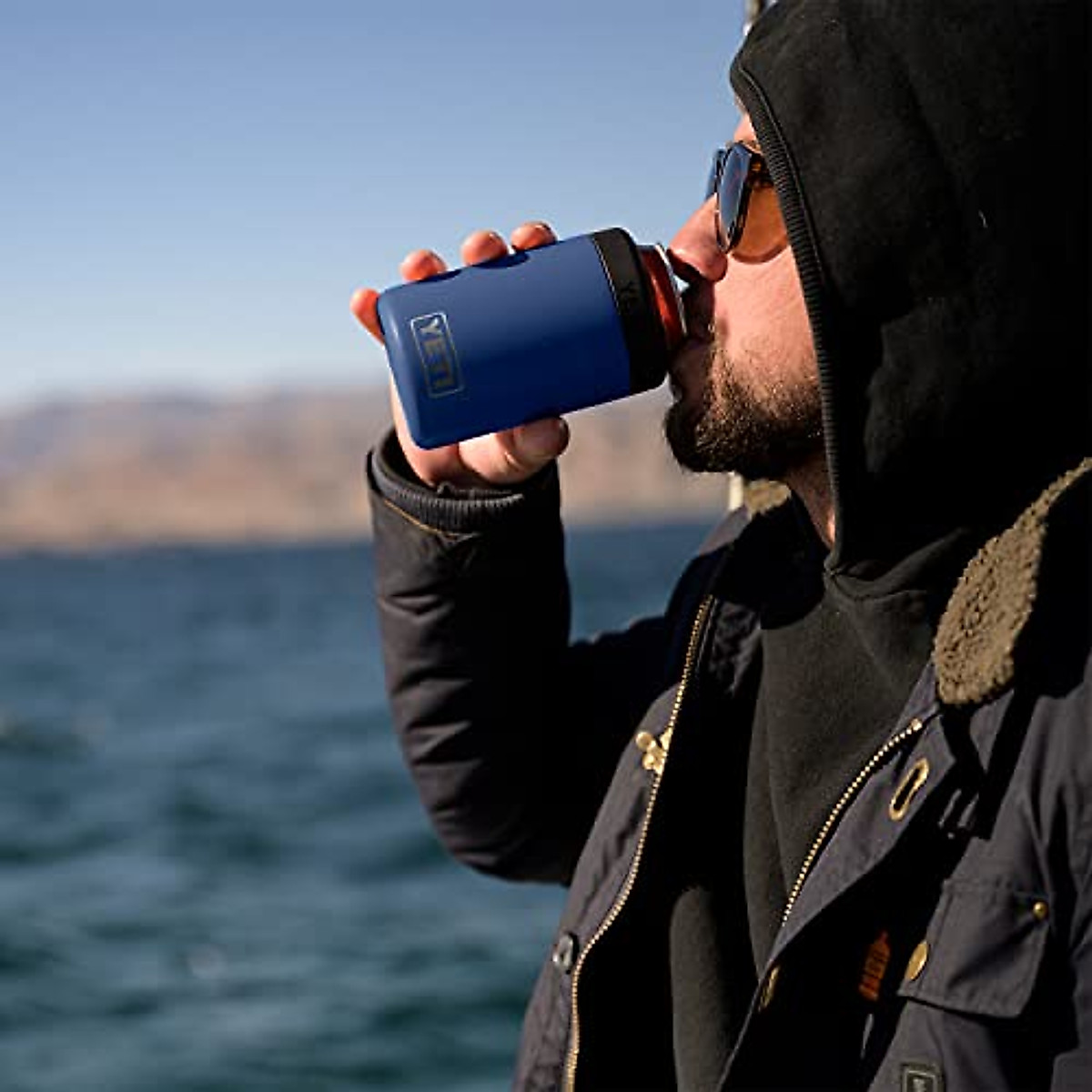 YETI Rambler 12 oz. Colster Can Insulator for Standard Size Cans, Aquifer Blue, 1 Count (Pack of 1)