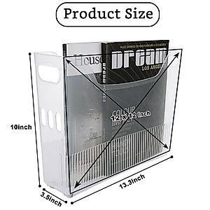 YAYODS 6 Pack 12 x 12 Paper Storage Organizer, Scrapbook Paper Storage with Wheels, Plastic Scrapbook Storage Bin for 12" x 12" Pape, Scrapbook Papers, Cardstocks, Vinyl Sheets, Documents