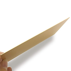 Ebamaz Anodized Aluminium Laser Engraved Mount Metal Plate Etching Sheets 100X50mm Round Corner with Adhesive­ (1 Color 1PCS, Blank, 4PCS)