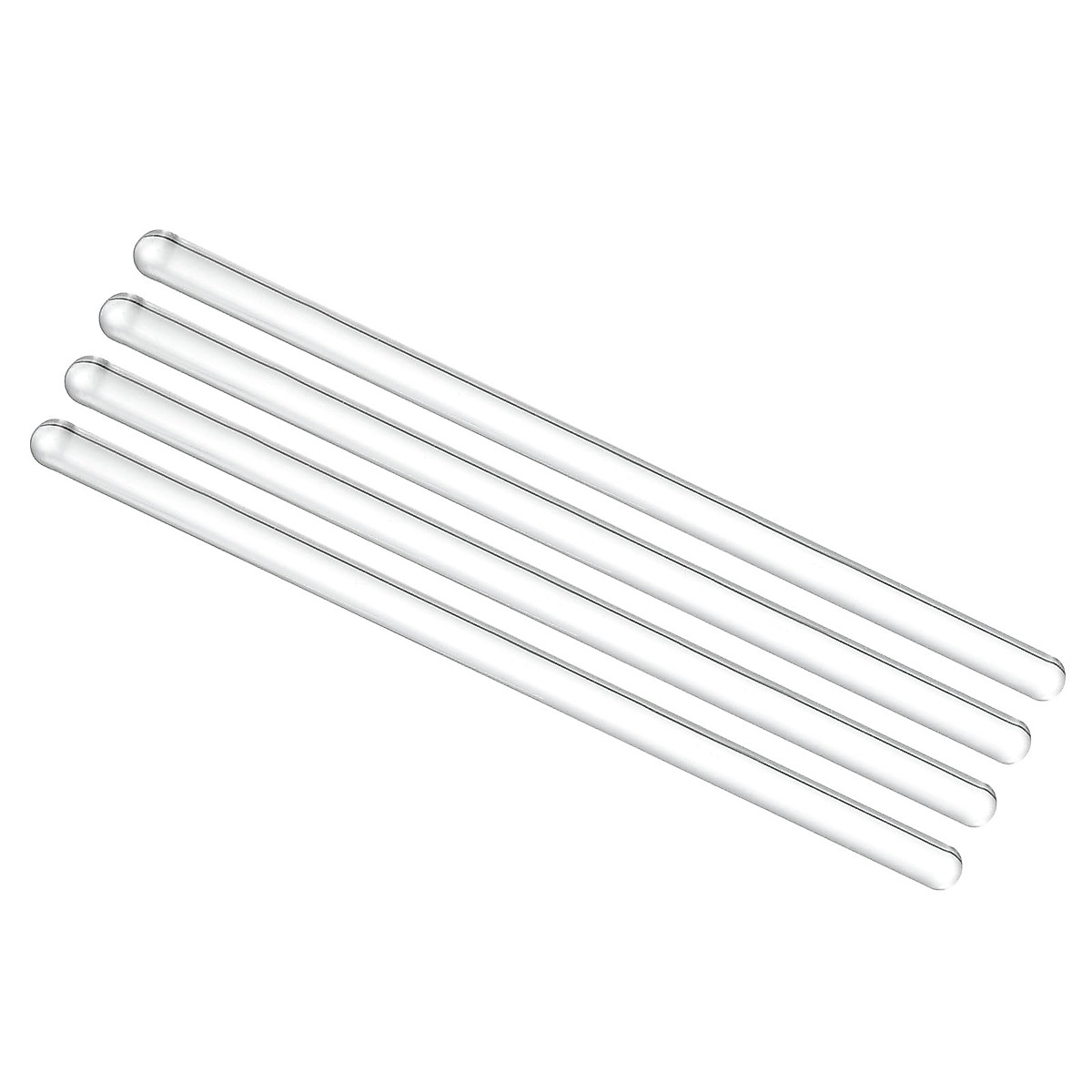 MECCANIXITY 3.3 Borosilicate Glass Stick 5.9" Length 6mm Dia Stir Rod Mixing Tools 4Pcs