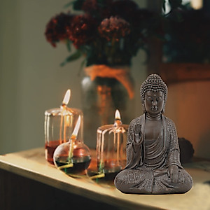 Leekung Buddha Statue Buddah Statute Buda – Buddha Statues for Home Decor,Buddah Statute Zen Decoration,Meditation Buddha Decor Antique Green