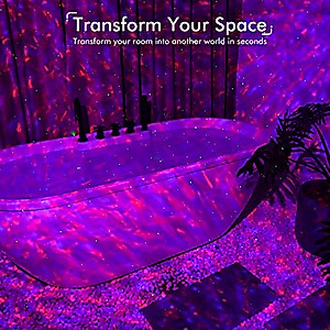 Rossetta Star Projector, Galaxy Projector Lights for Bedroom, Starlight Projector with Bluetooth Speaker and White Noise, LED Night Light for Kids Adults Game Room, Home Party, Ceiling, Room Decor