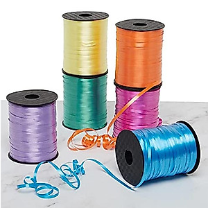 3/8 Crimped Curling Ribbon - Teal - Roll 1
