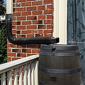Retractable Rain Gutter Drain Downspout Extender Roof Drain Hose Drain Extender Drain Pipe Extension Connector Drain Connection Telescoping Extension Hose Accessories for Home Improvement(Black)