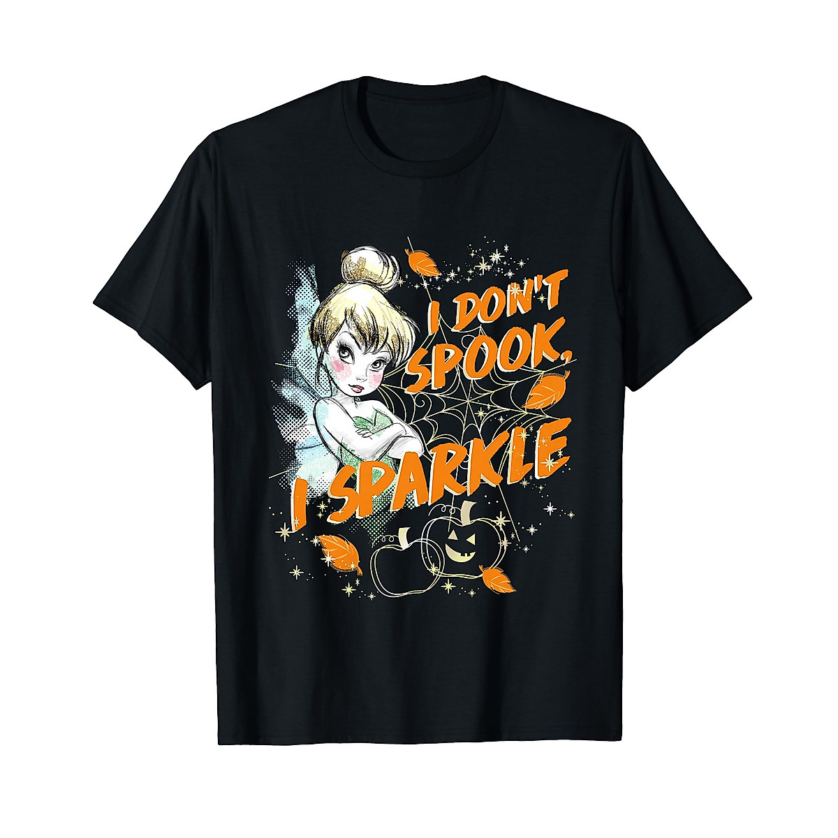 Disney Peter Pan Tinkerbell Halloween Don't Spook I Sparkle T-Shirt