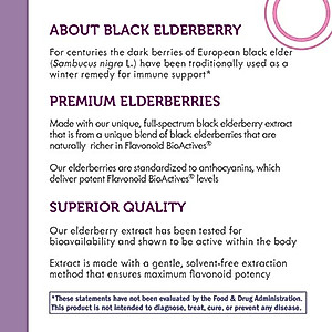 Nature's Way Sambucus Organic Elderberry Syrup for Kids, Black Elderberry Extract, Great Tasting, Gluten-Free, 4 Fl. Oz