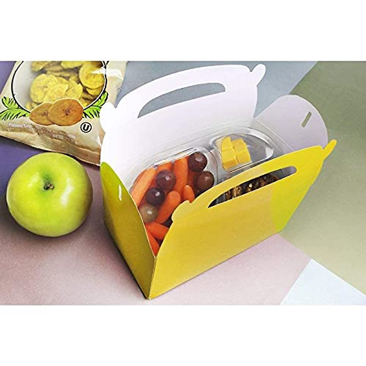 Yellow Gift Box, Party Favor Boxes (6.2 x 3.5 x 3.6 In, 24 Pack)