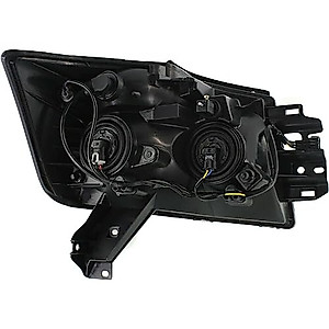 HDOZTOJI Headlight Halogen Bulb Left Side Clear Lens W/Bulb Headlamp for Nissan for Armada LE 08-09 & SE 08-10 & Platinum 10-15 & SL/SV 11-15 & Base 12-15 13440261 NI2502175