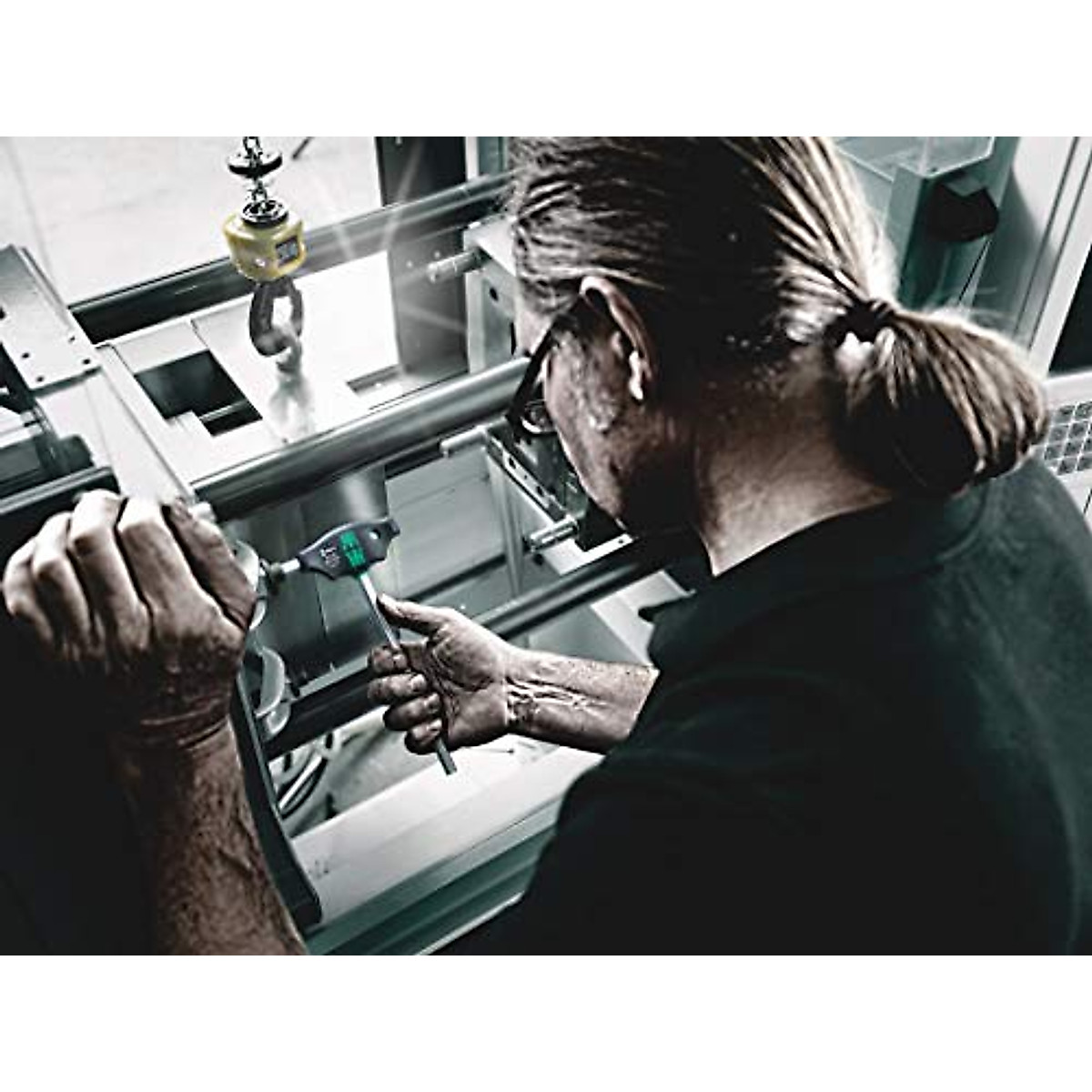 WERA 05023450001 454/7 HF Set 1 Screwdriver Set T-Handle Screwdrivers Hex-Plus with Holding Function, 7 Pieces