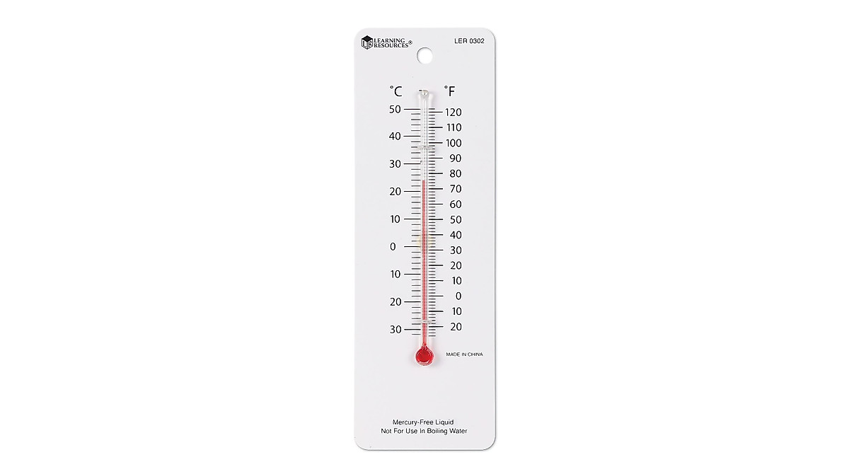 Learning Resources Student Thermometers - Durable 2x6" Classroom Tool