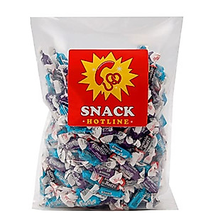 Tootsie Roll and Frooties Candy - 3 Favorites Mix-Midgees-Blue Raspberry-Grape-1.75 LB Assortment of Chewy Taffy-Individually Wrapped - Bulk Variety Pack - Enclosed in a Secured Heat Sealed Bag-Snack Hotline