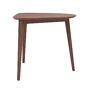 New Classic Furniture Mid-Century Modern Oscar Corner Table 3-Piece Dining Set, Walnut