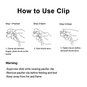 Babygoal Rainbow Pacifier Clips, 6 Pack Binky Paci Holder and Leash for Boys and Girls Fits for Most Pacifier, Binkie Styles & Baby Teethers & Toys and Gift 6PS26