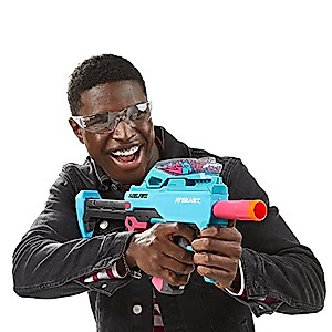 NERF Pro Gelfire X MrBeast Full Auto Blaster & 20,000 Gelfire Rounds, 300 Round Hopper, Rechargeable Battery, Eyewear, Ages 14 & Up