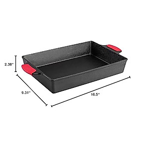 Lodge Seasoned Cast Iron 9 X 13 Inch Casserole Black Bw13c (Bw13ca1)